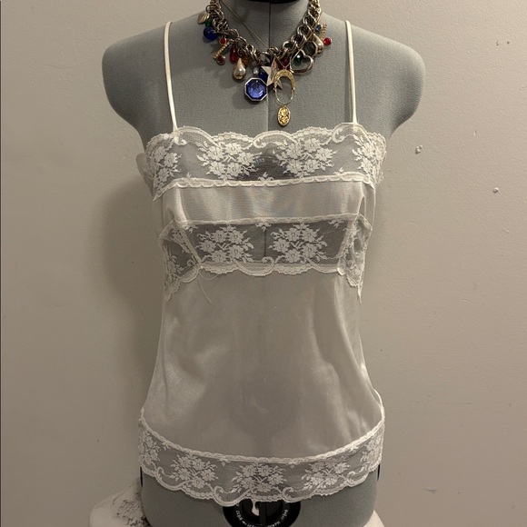 Vintage | Intimates & Sleepwear | Vintage Sheer Lace Panel Lingerie ...